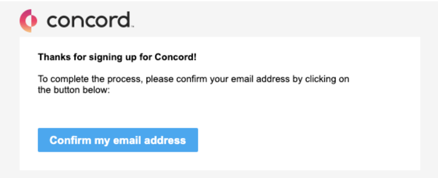 Create Your Concord Account