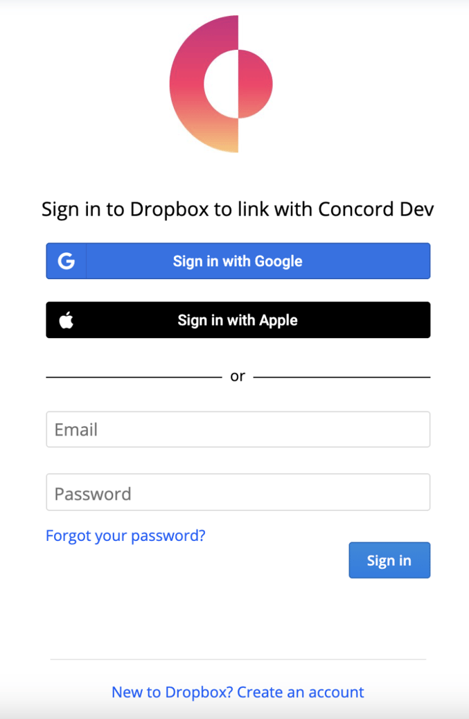 Dropbox Integration