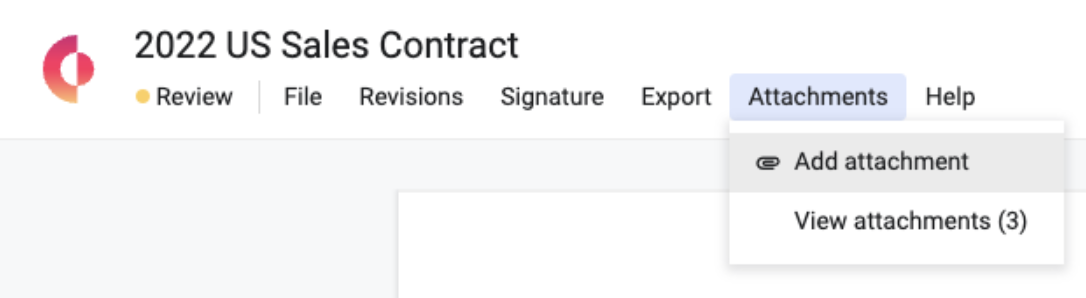 Attaching Files to a Document