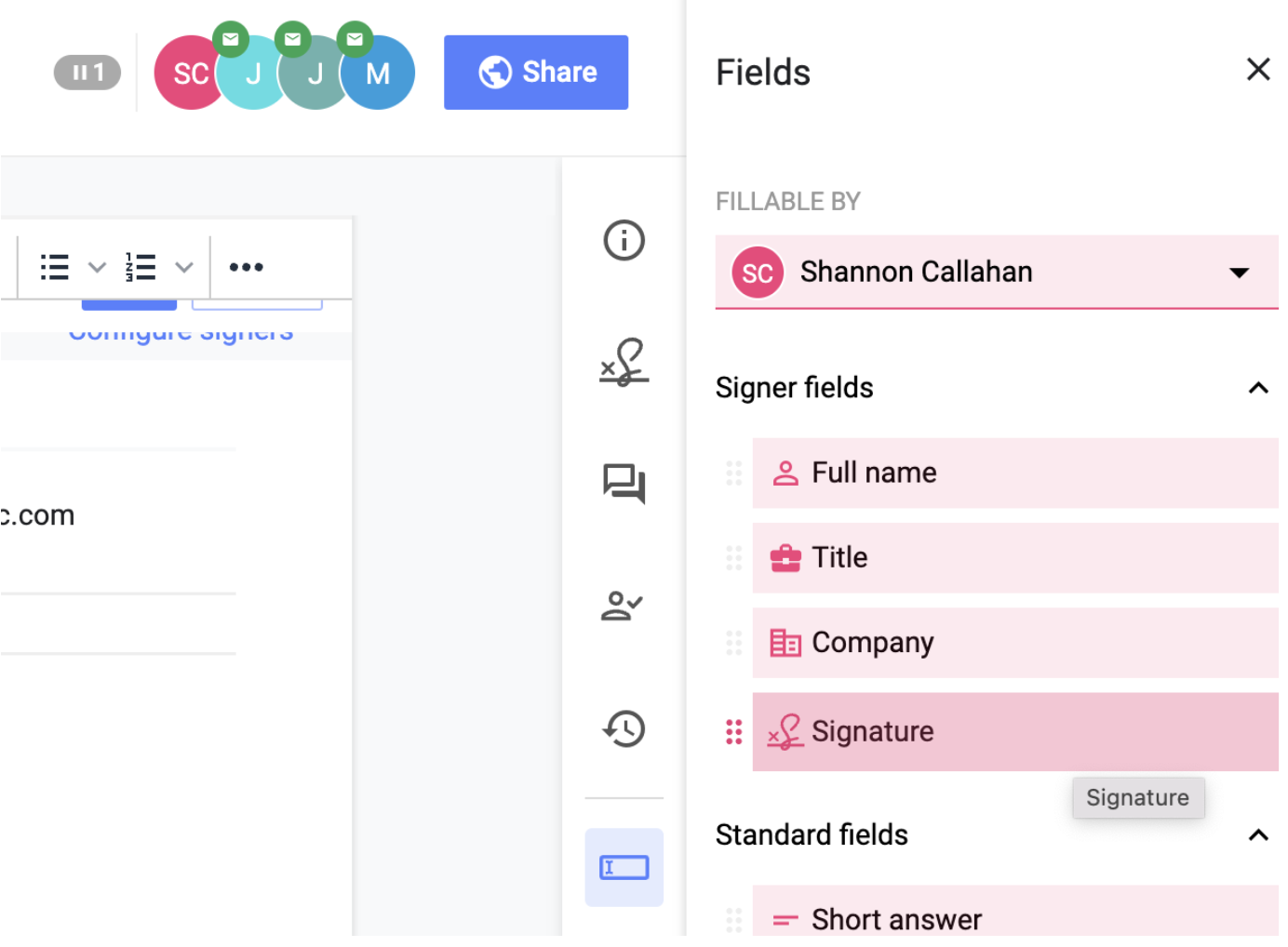 Add Signature Fields